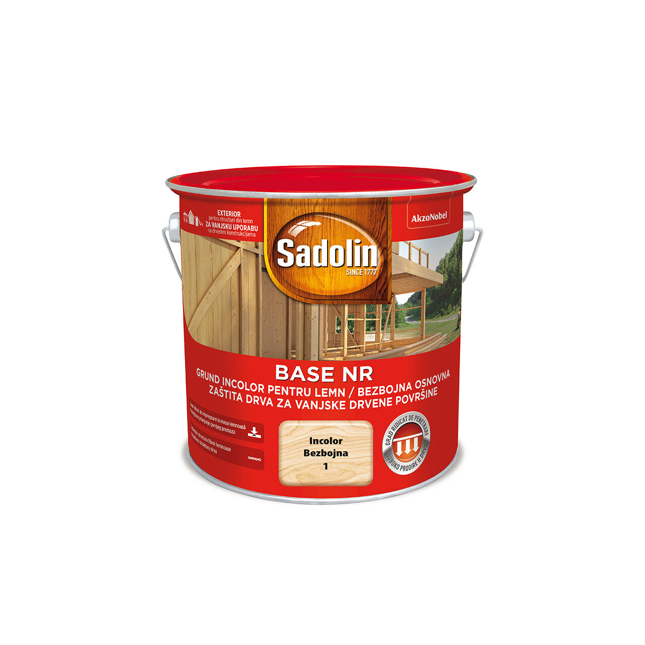 Grund incolor pentru protectie lemn, Sadolin Base NR, 2.5L - Bilden